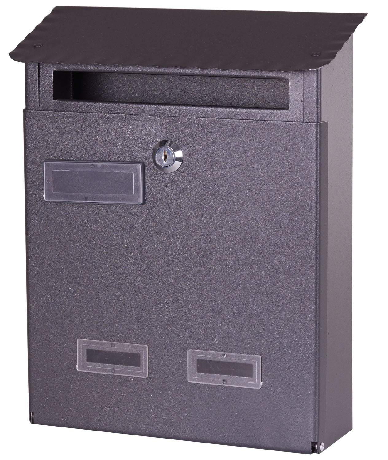 Boîte postale en fer forgé 23x9xH29 cm Brixo Anthracite | Leroy Merlin