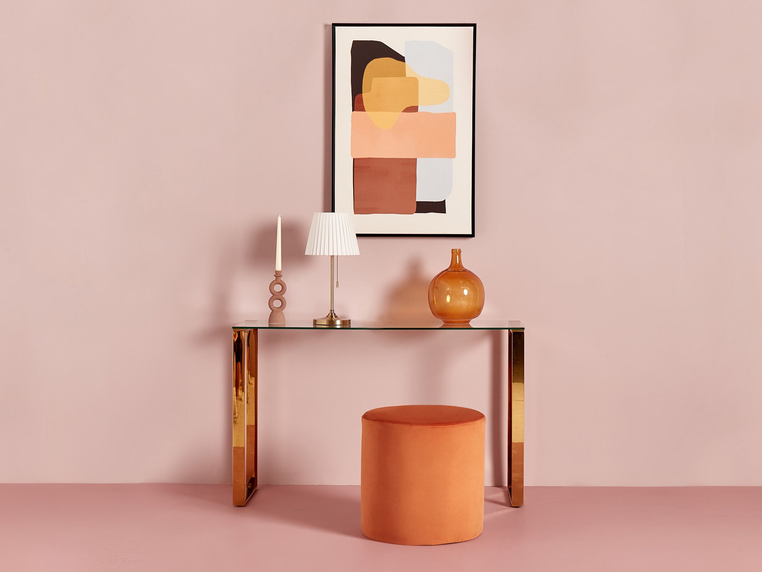 Beliani Console dorée TILON | Leroy Merlin