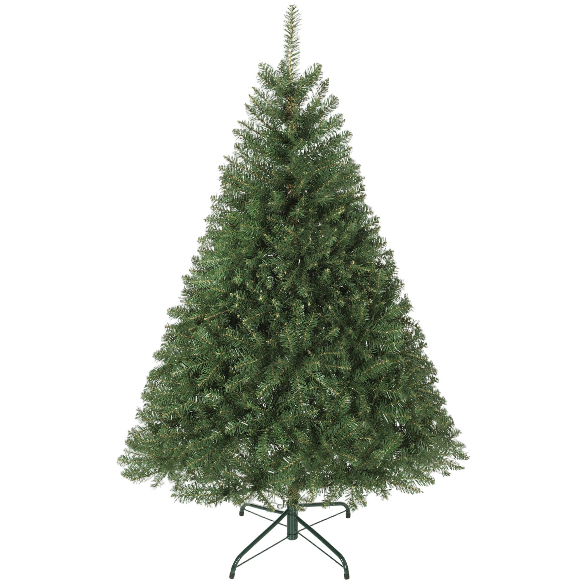 Sapin de Noël artificiel, 150 cm, branches pliables, pied en métal ...