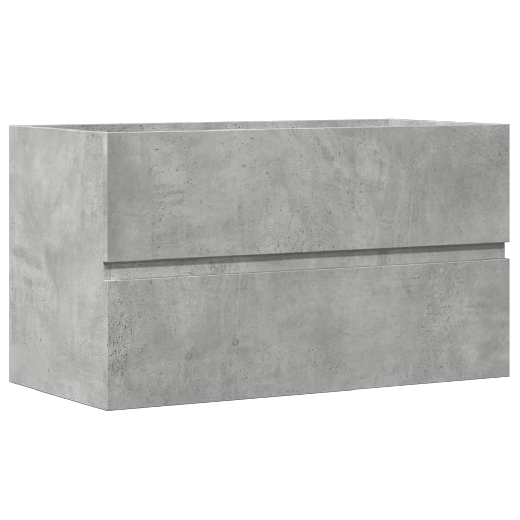 Armario para lavabo contrachapada gris hormigón 90x38,5x45 cm | Leroy Merlin