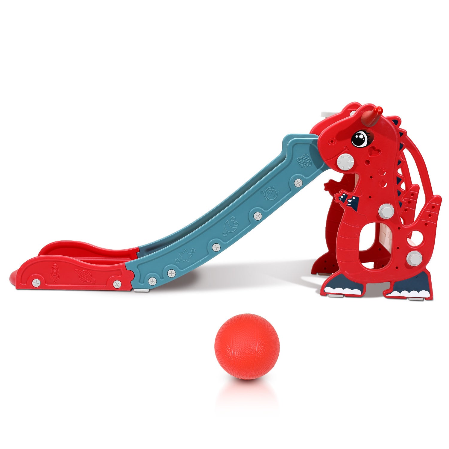 Toboggan enfant bébé 145 cm toboggan de jardin 4 en 1 toboggan toboggan ...