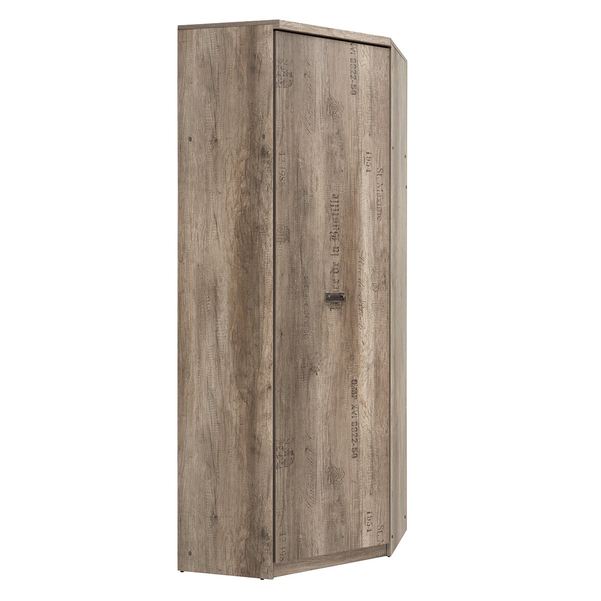 Armoire d'angle 1 porte Abel Bois et Gris | Leroy Merlin