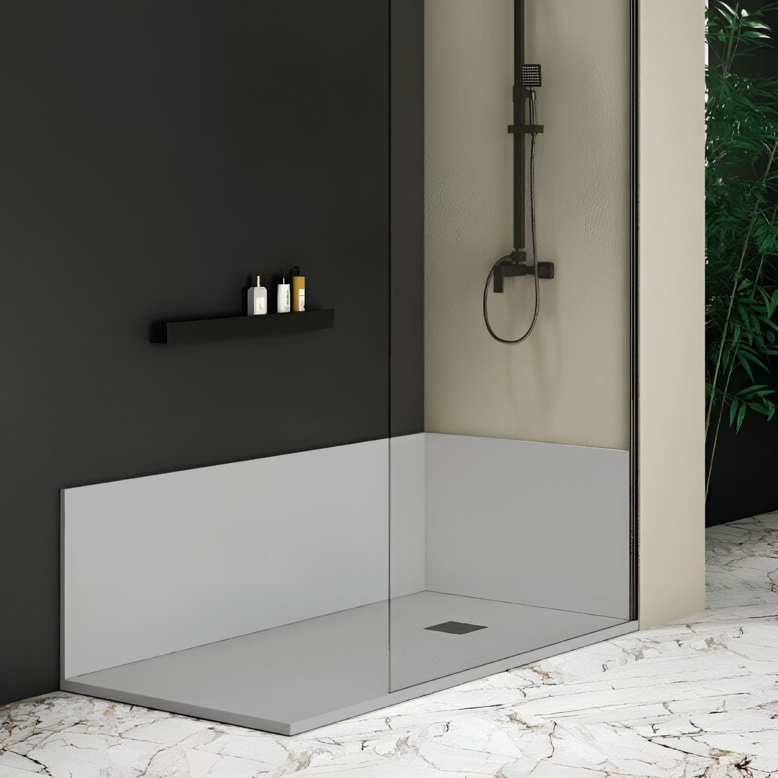 Panel de revestimiento pared NEXO GRIS 90x180 cm | Leroy Merlin