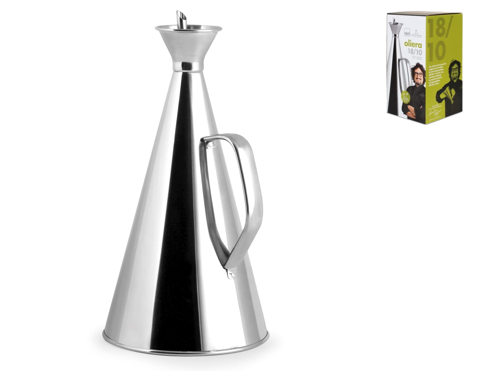 H&h oliera conica borghese in acciaio inox lt 0,75 | Leroy Merlin