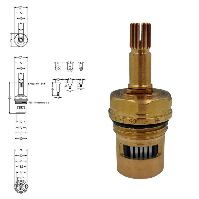 Acquastilla 113942 Vitoni per Rubinetti Ideal Standard, Multicolore ...