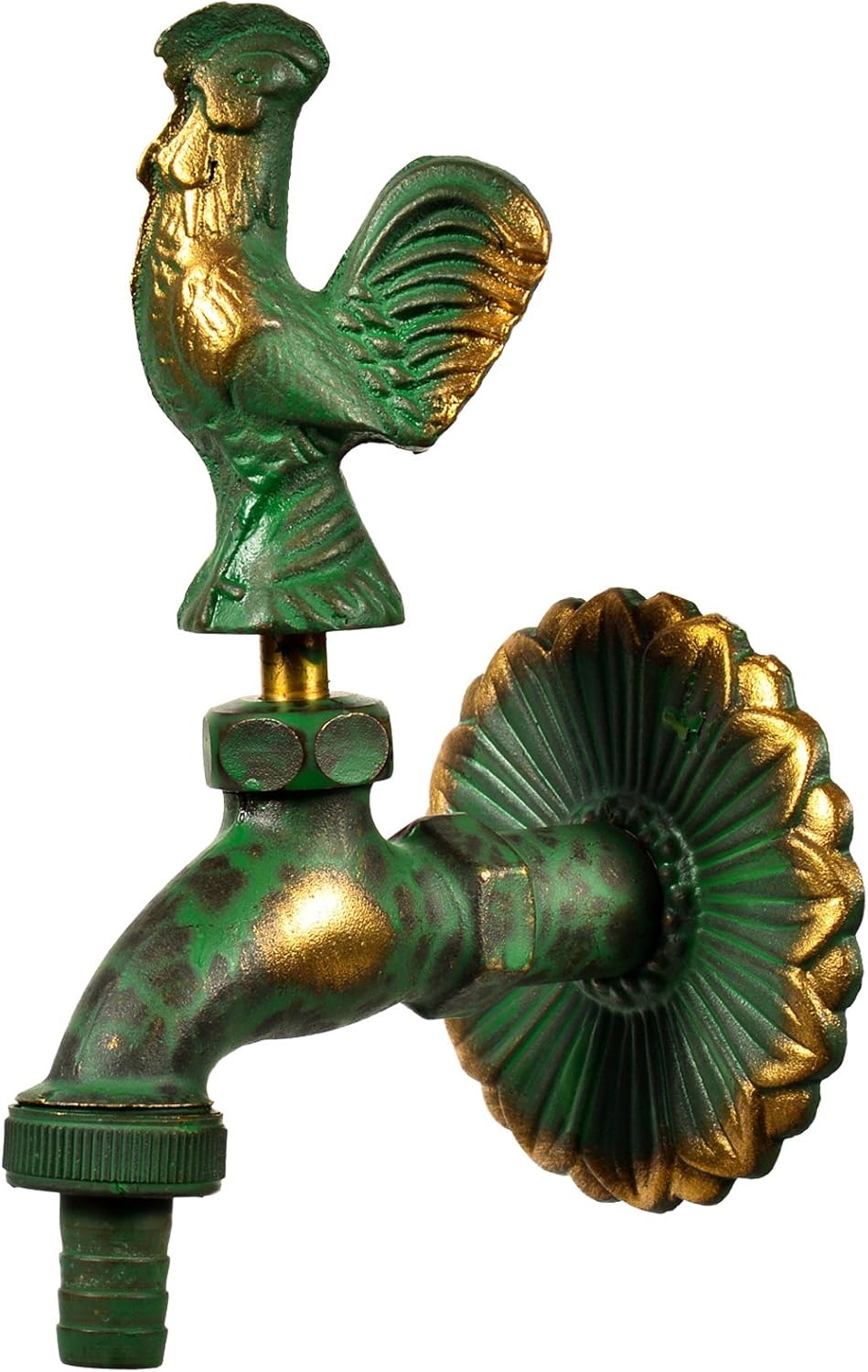 Rubinetto Nostalgie “Gallo”, 20 mm, effetto ottone patinato, ampia ...