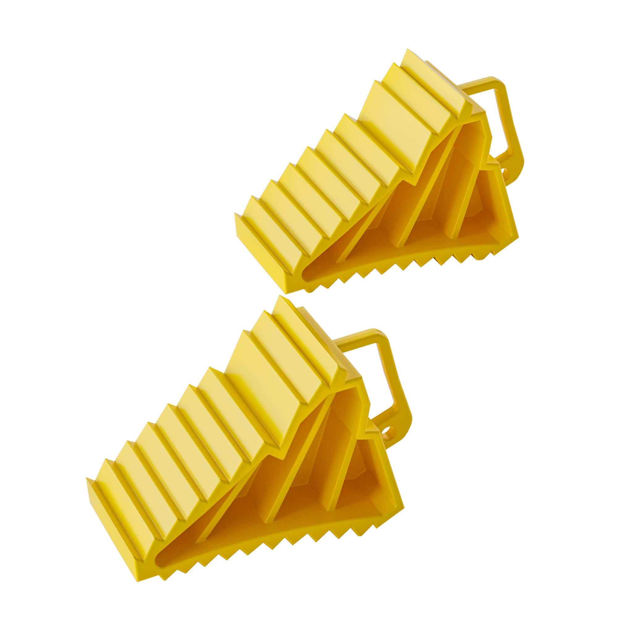 Wiltec Cales de roue robustes en PE-HD, 166 x 75 x 94 mm, capacité de 2 ...