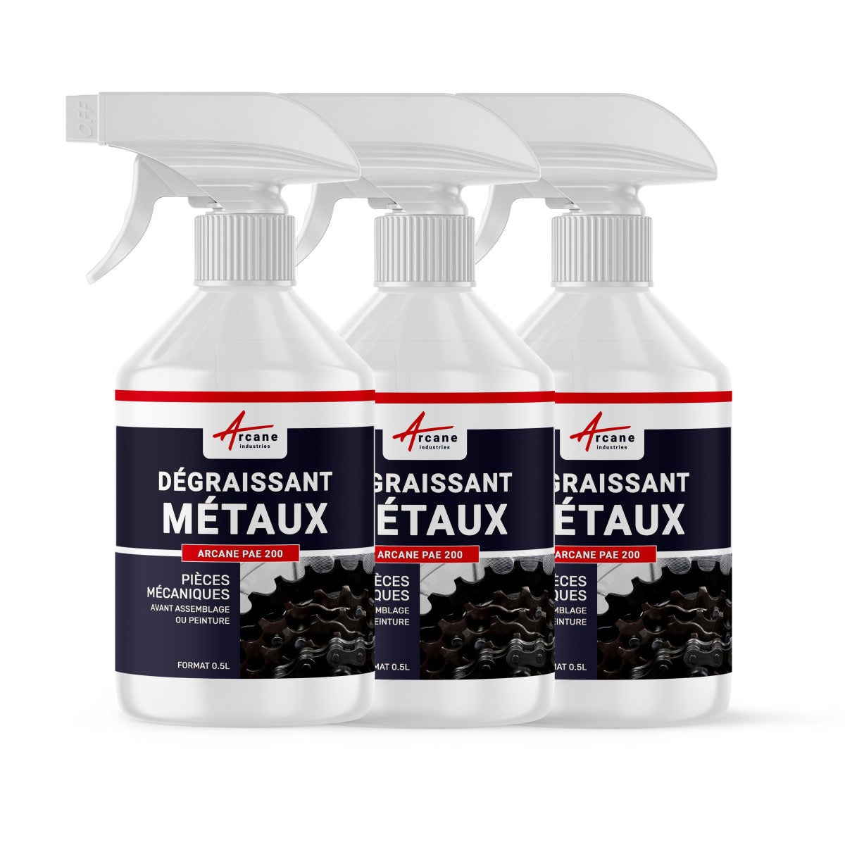 NETTOYANT DÉGRAISSANT TOUS METAUX - 1.5 L (3 x 0.5 L) - ARCANE ...
