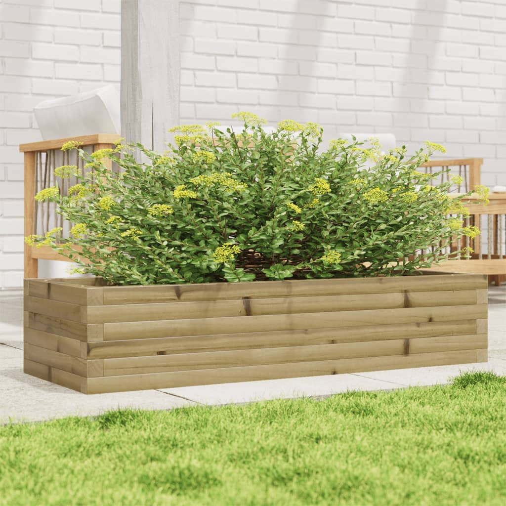 Jardinera 110x40x23 cm madera de pino impregnada | Leroy Merlin