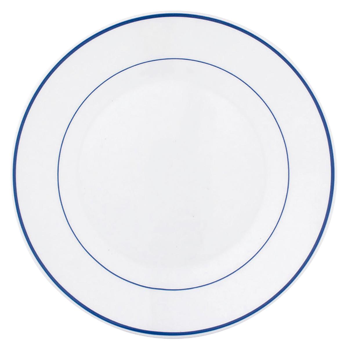 Set 6 Platos Postre Opal Arcoroc Rest. F/azul 19,5cm - Blanco | Leroy ...