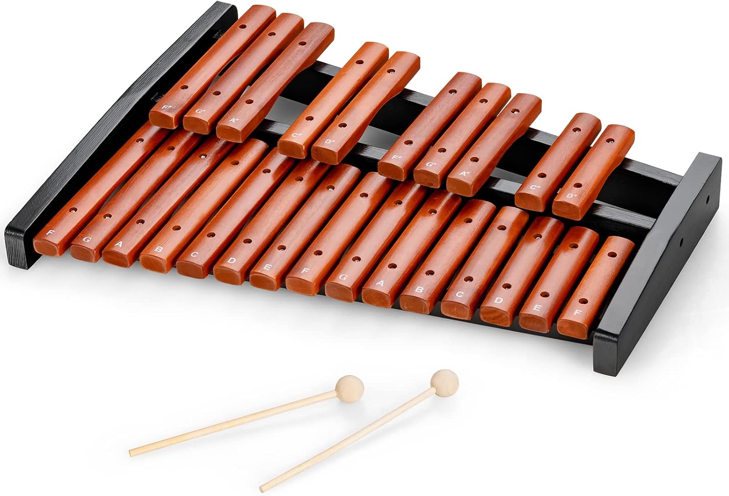 Xylophone de 25 Notes avec Touches en Bois, Xylophone avec 2 Maillets ...