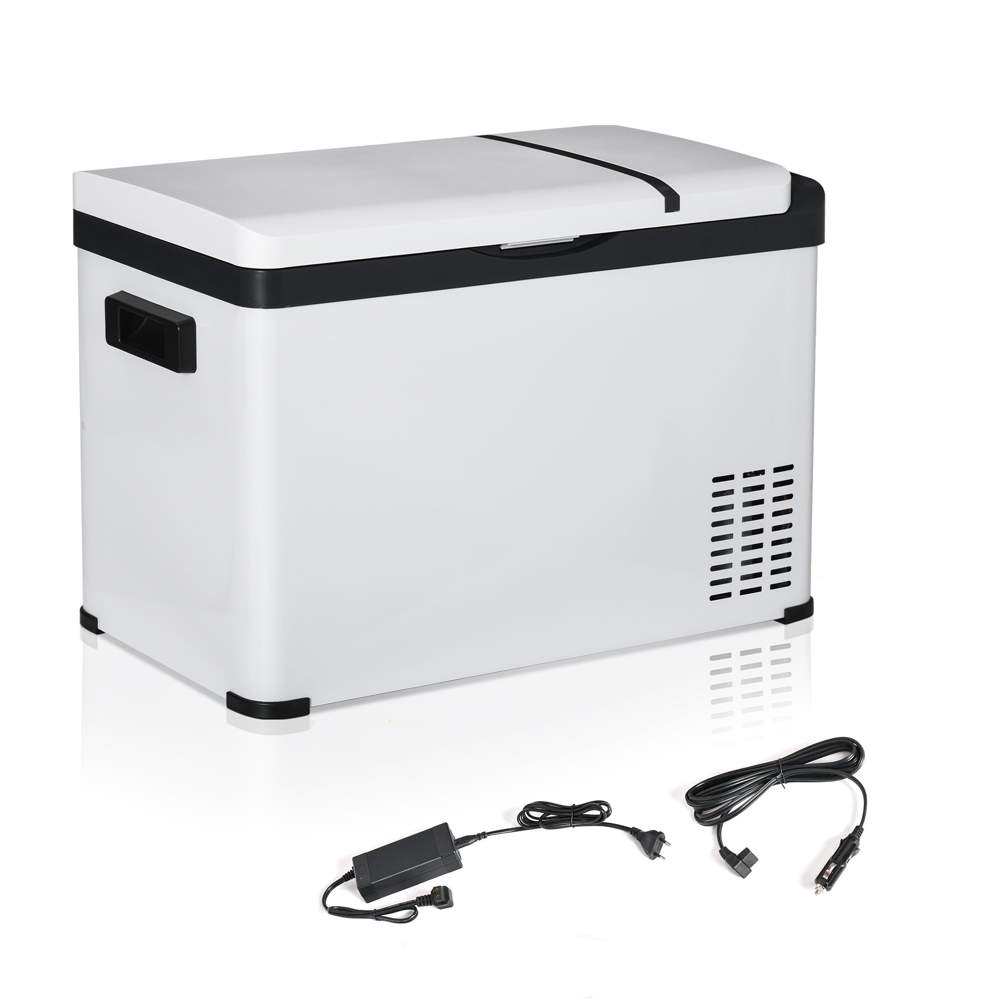 Glacière électrique 30L avec compresseur, affichage LCD, congélation -22°C, 12/24V et 110-240V ...