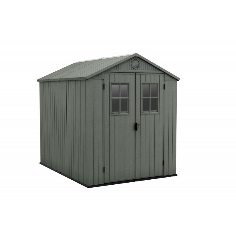 Keter Darwin 6x8 Evotech Green Abri de jardin en résine, 190x244x221h ...