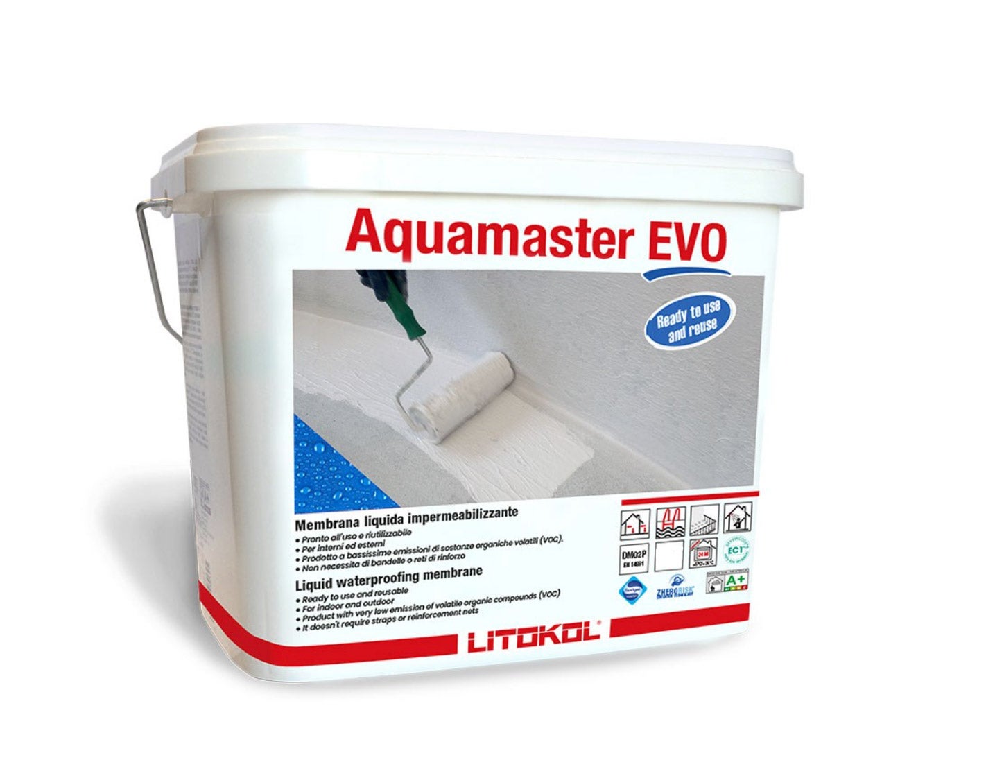 Aquamaster Evo imperméabilisant prêt à l'emploi 10Kg Litokol - Réflex ...