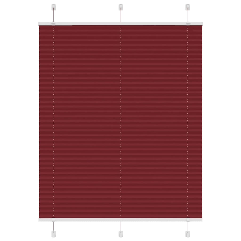Store plissé | Store pliant rouge bordeaux 110x150 cm largeur du tissu ...