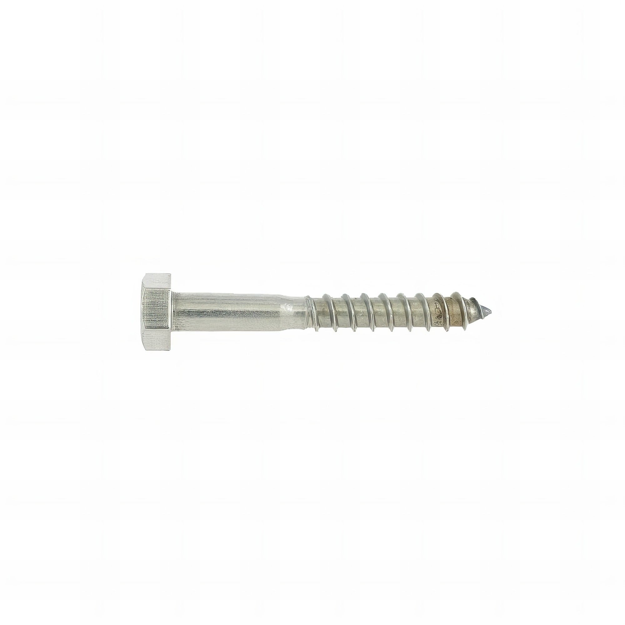 10 Vis Bois tête hexagonale DIN571 inox A2 - diamètre 8 mm - 120/72 ...