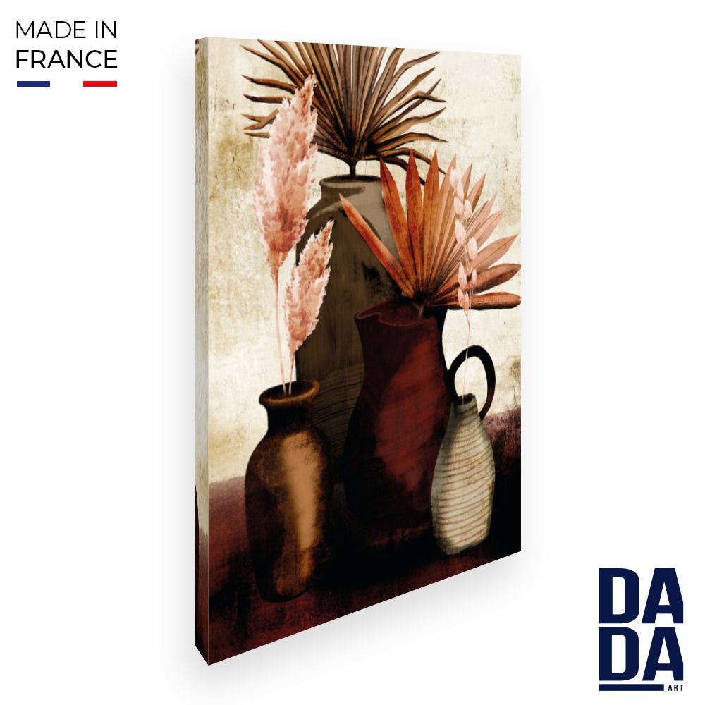 Toile Vases et plantes / 75x112cm / Fabriqué en France / DADA ART ...