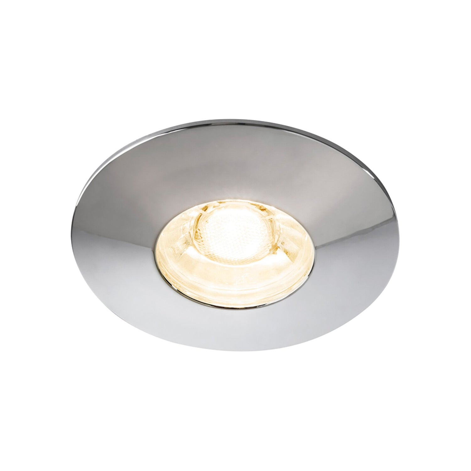 Anneau LED Set de 3 pcs Rond 4W 350lm 3000K IP44/20 Chromé | Leroy Merlin