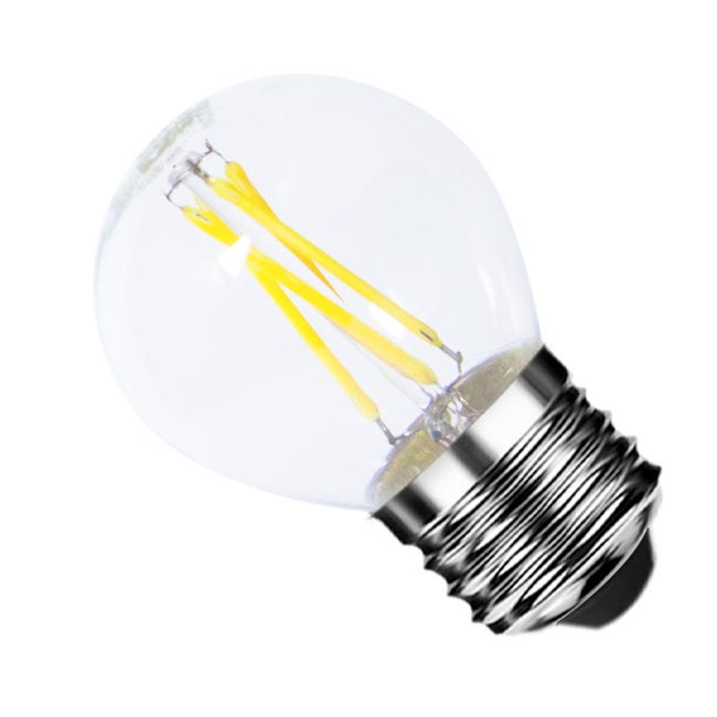 Ampoule LED E27 Filament 6W 220V COB G45 360° - Blanc Chaud 2300K ... Ampoule LED E27 Filament 6W 220V COB G45 360° - Blanc Chaud 2300K ...