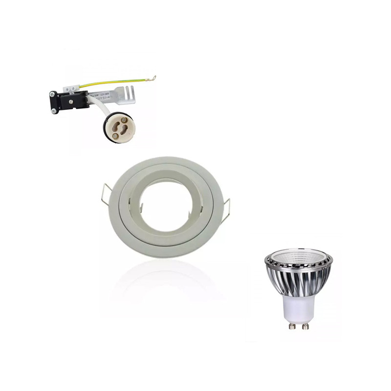 LED Spot Kit GU10 5W COB equivalente 50W Dimmable | Leroy Merlin