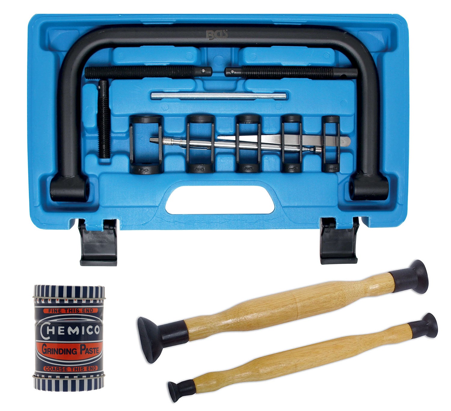 LOT, LEVE SOUPAPES UNIVERSEL BGS 12 PIECES + PATE A RODER + 2 RODOIRS ...