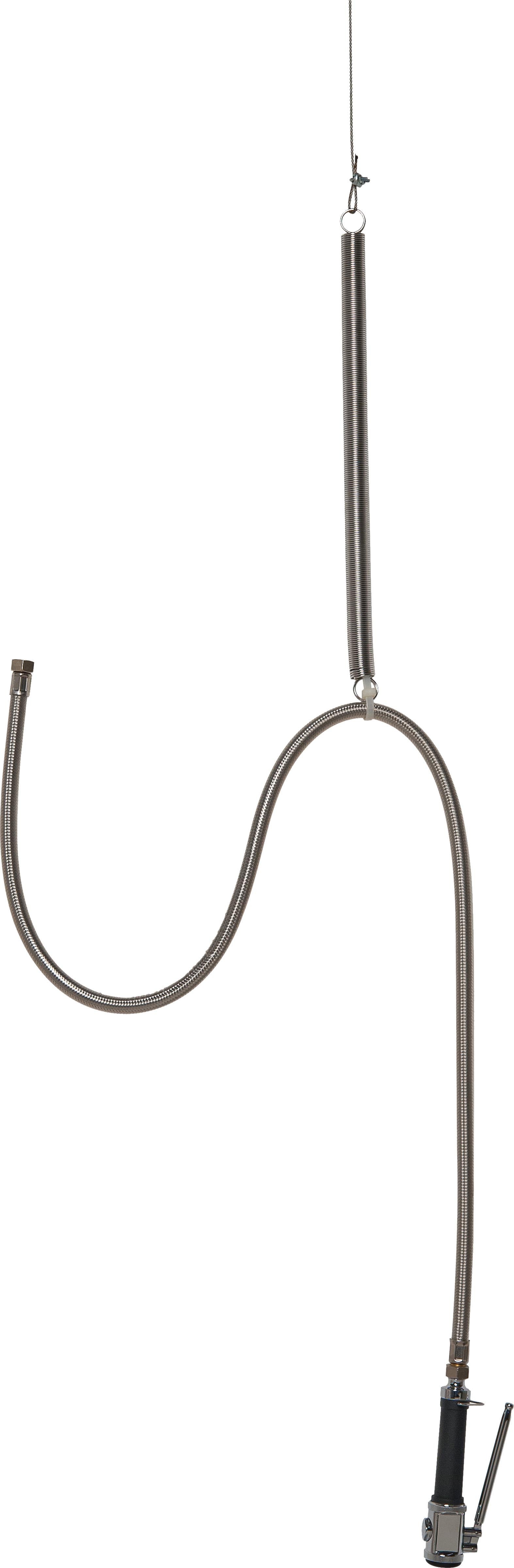 DOUCHETTE SUSPENDUE AVEC FLEXIBLE GAINE-L2G - l0- L300- P0- h0- Inox ...