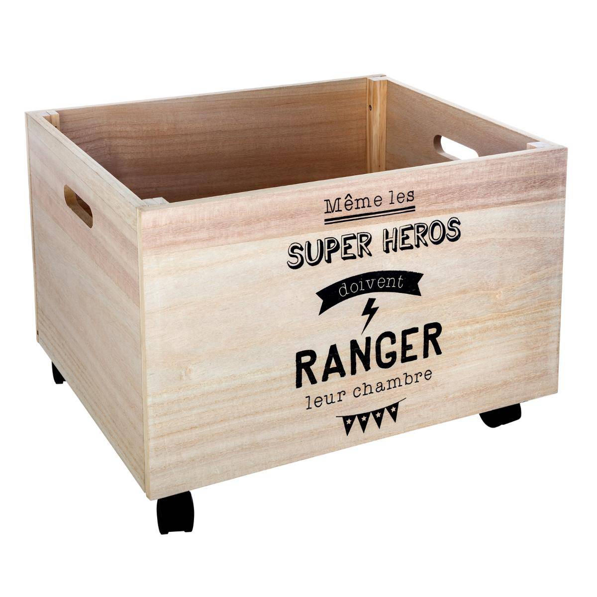Caja de juguetes con ruedas XL infantil - Atmosphera créateur d ...