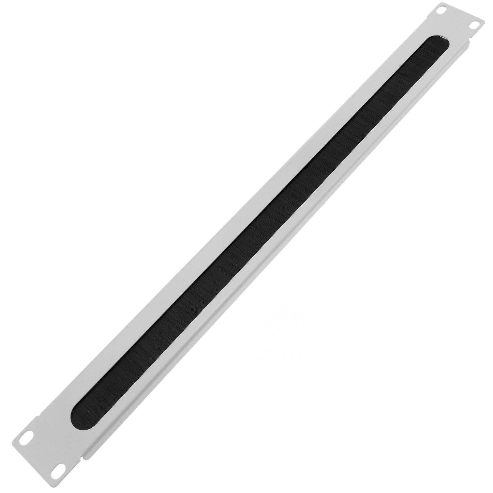 Panel pasacables para rack 19" de 1U con cepillo y color blanco | Leroy ...