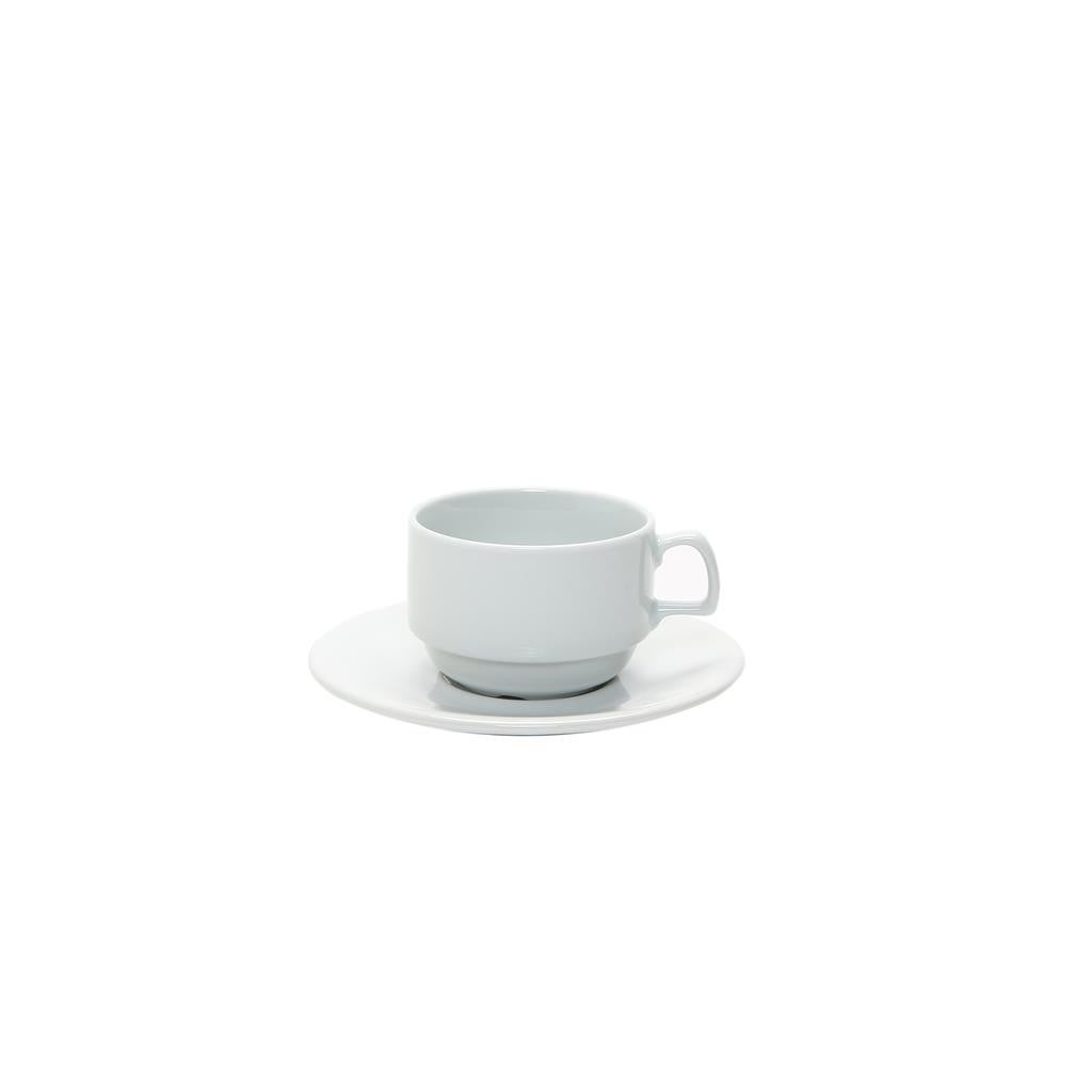 Tazza Latte Con Piattino Bianco Roma | Leroy Merlin