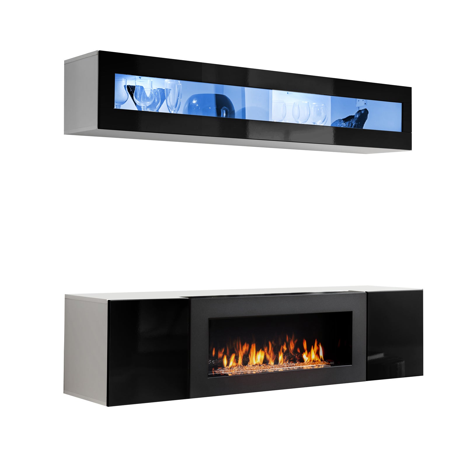 Ensemble de Meubles TV | Mur de Rangement | Meuble salon | Suspendu ...