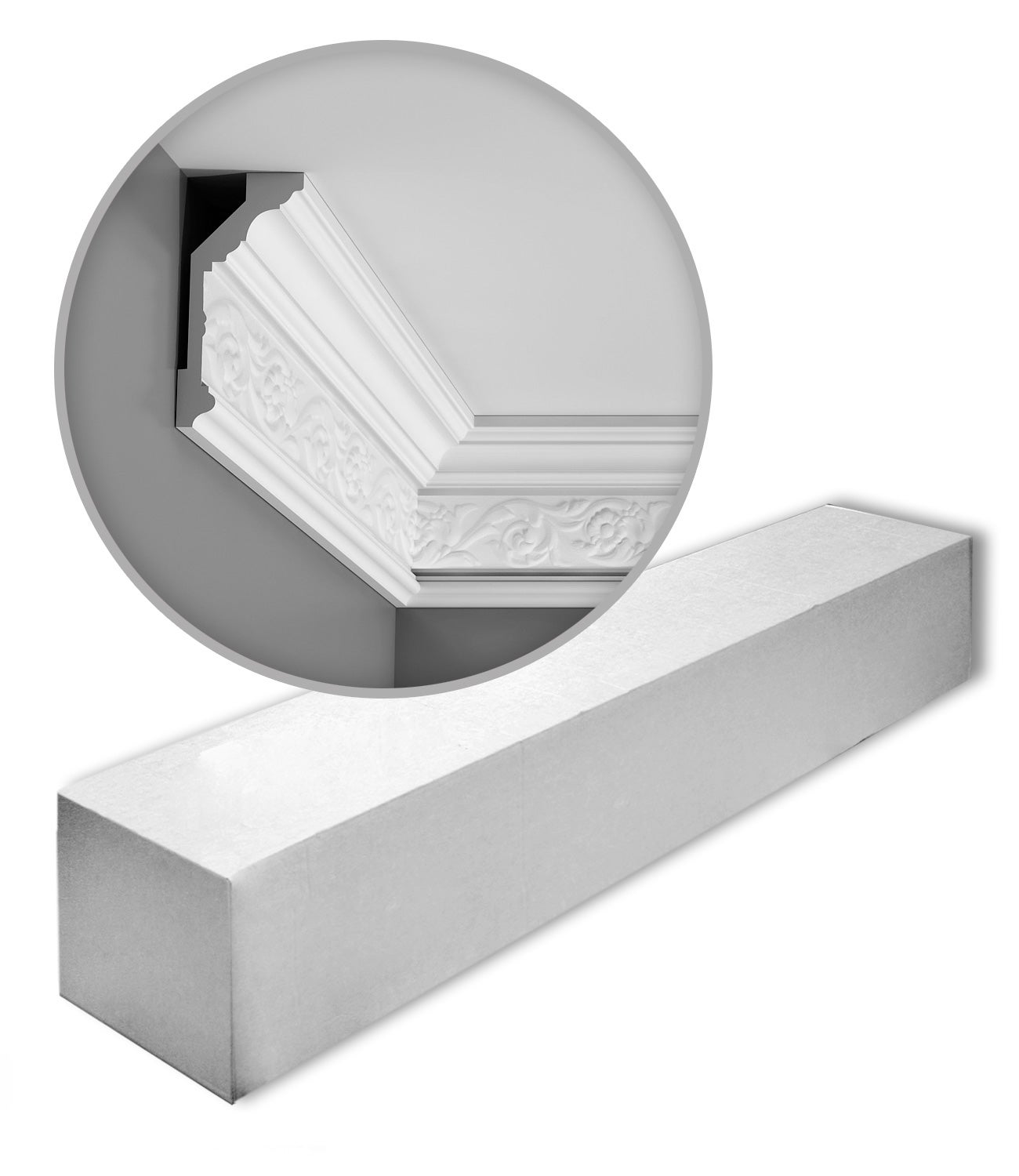 C303 Corniche plafond Orac Decor - 14x6,5x200cm (h x p x L) - moulure ...