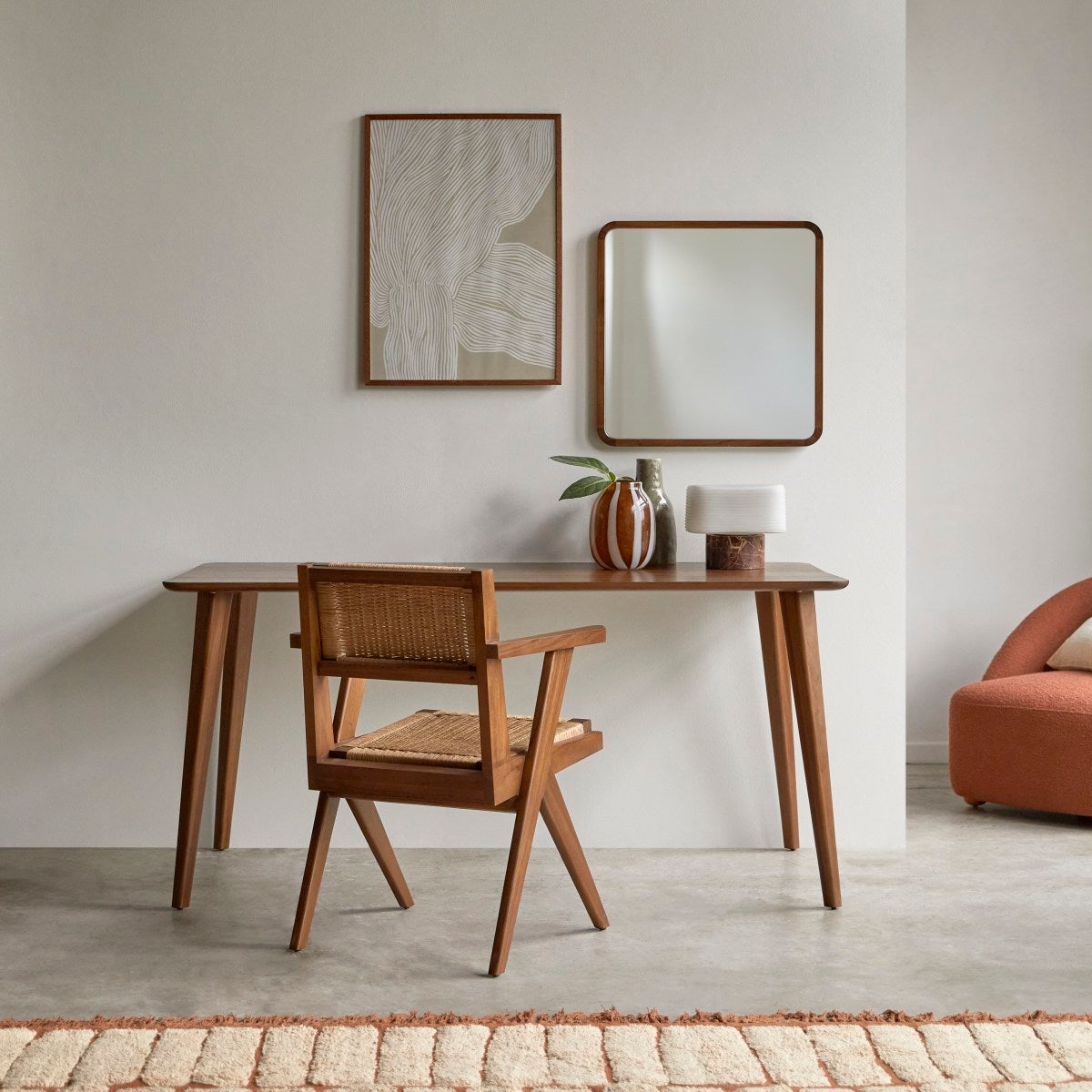 Tikamoon Bureau en teck massif Domani | Leroy Merlin