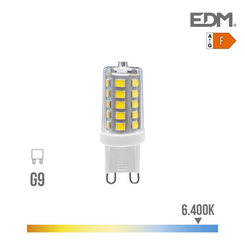 Bombilla LED G9 3W 260lm 6400k luz fría regulable ø1,65x4,9cm | Leroy ...