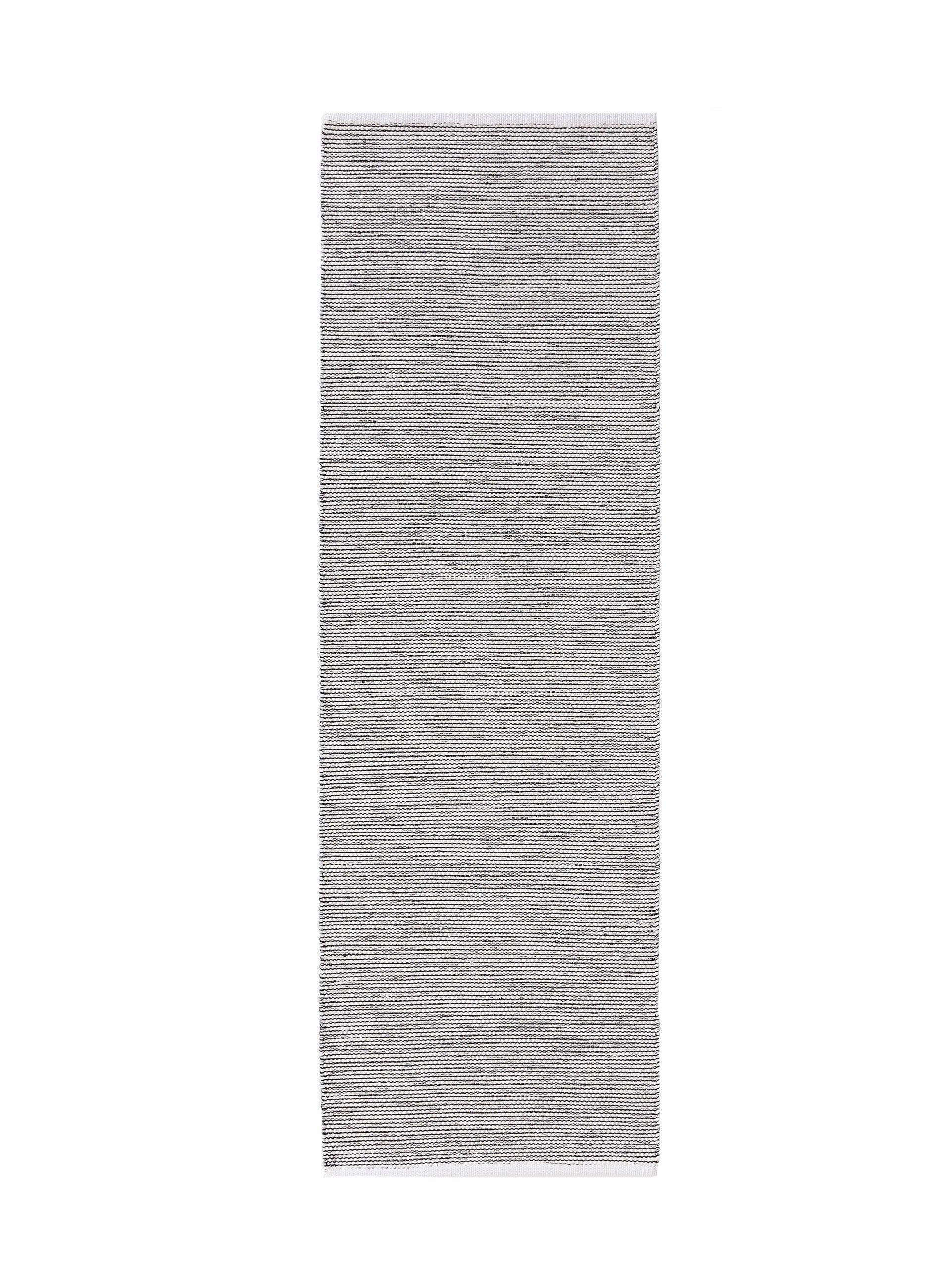 BENUTA - Tapis en coton Ron beige/noir 80x250 cm | Leroy Merlin