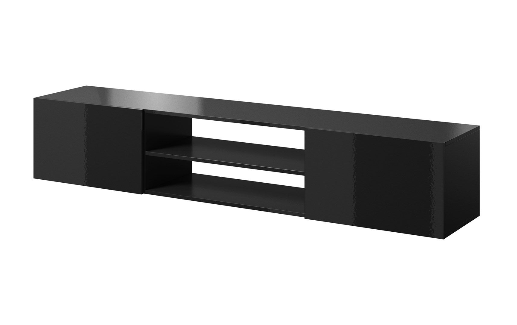 Armario RTV SLIDE 200K 200x40x37 cm Negro Brillante | Leroy Merlin