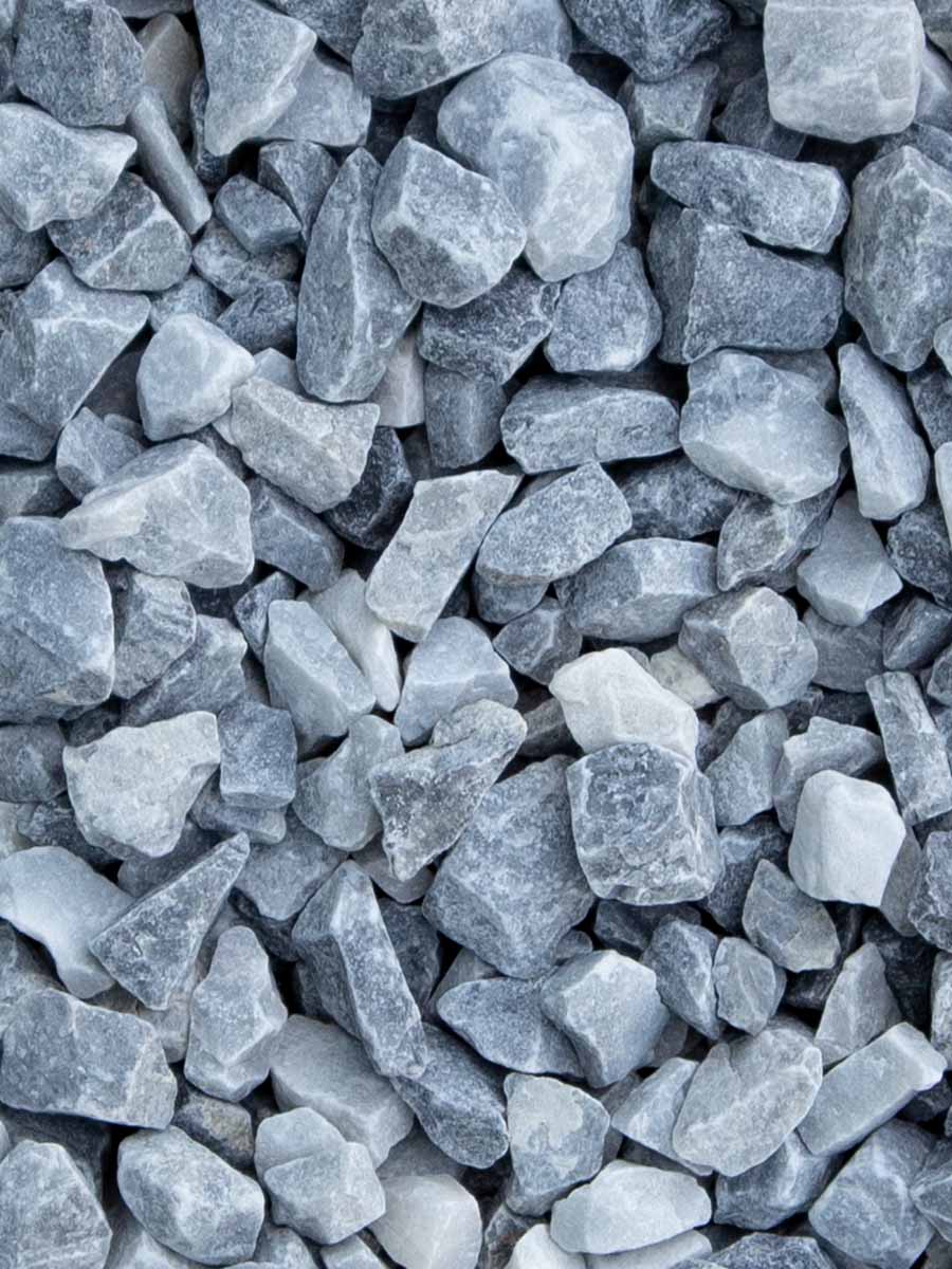Ice Blue gravier de marbre concassé 250kg Minibag 0,18m3 (8 - 16mm ...