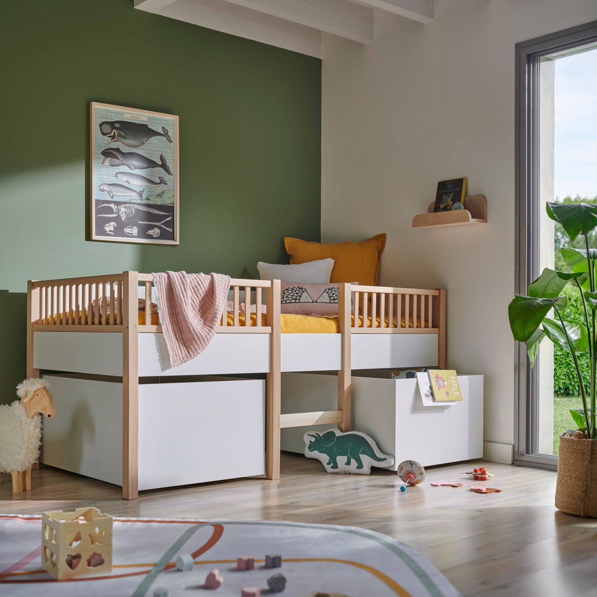 Lit mi-hauteur Léo CAMIF-- | Leroy Merlin