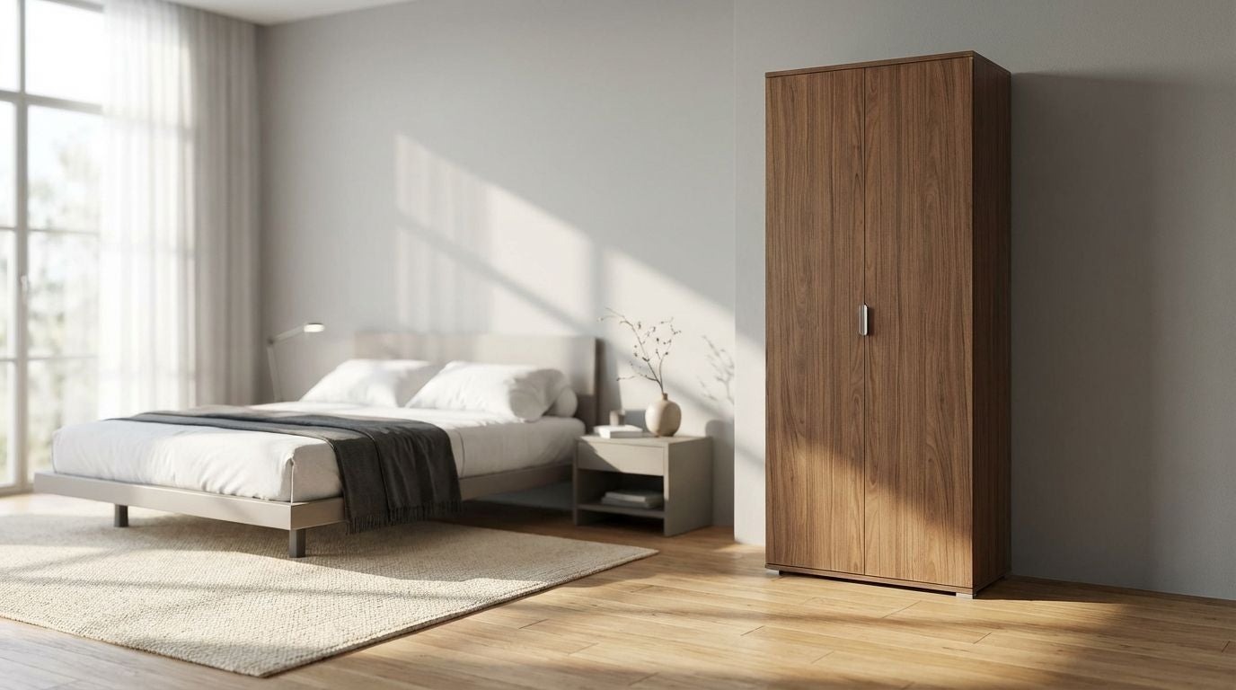 Milani Home - armadio multiuso 2 ante 75 x 38 x 174 cm, marrone ...