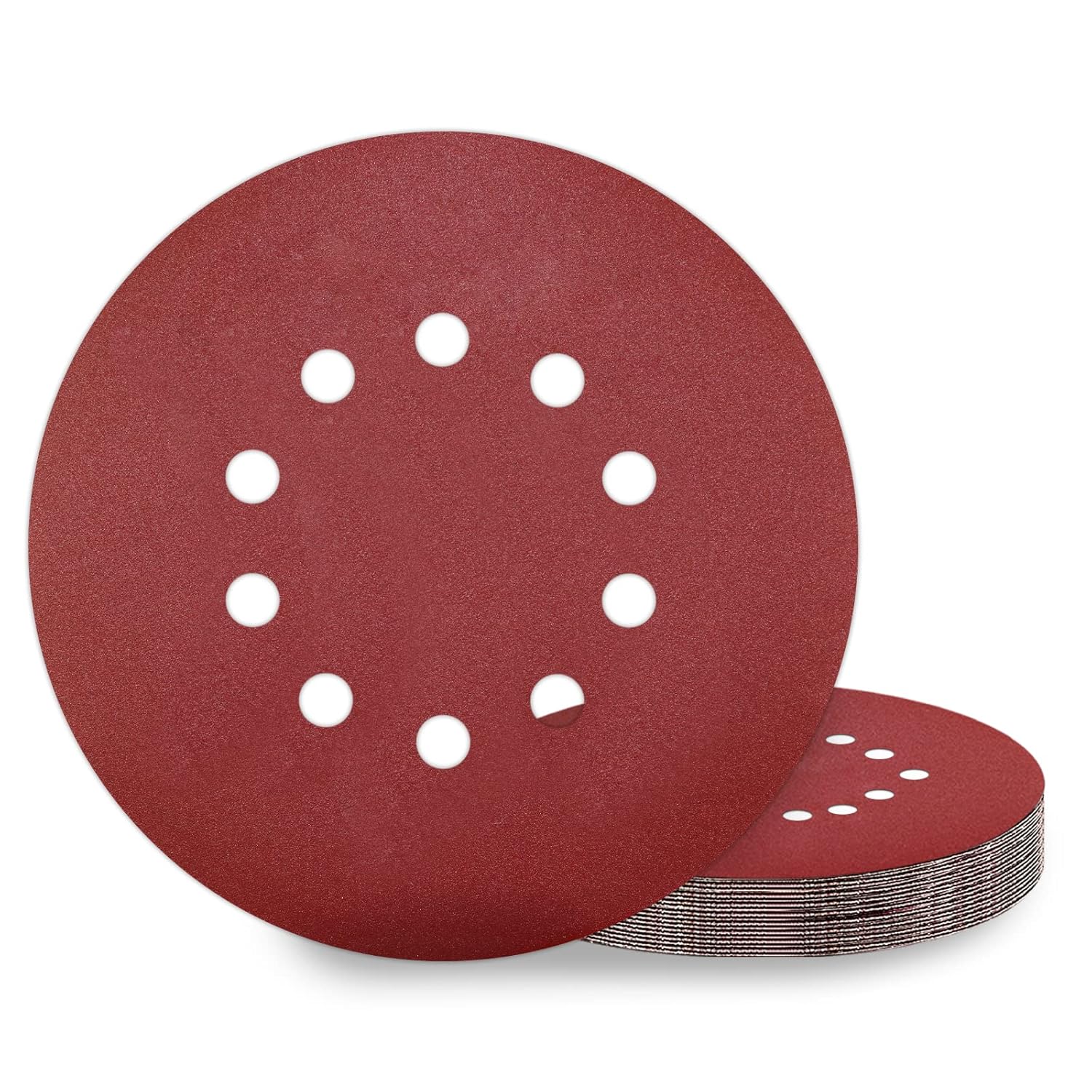 Disques de Ponçage 225 mm 10 Pièces Grain P240 10 Trous Disques ...