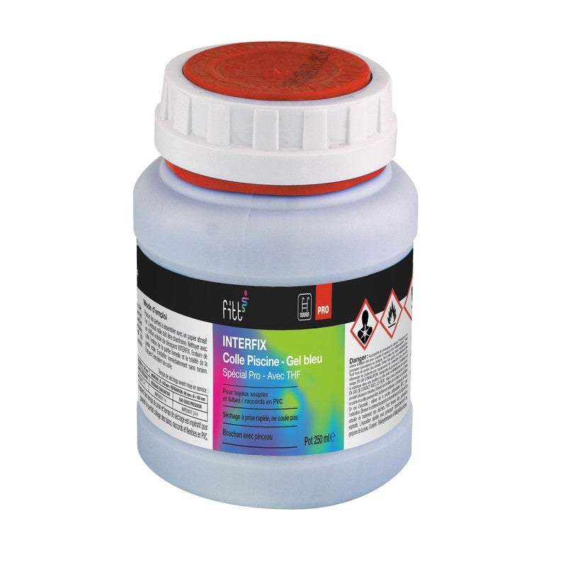 Colle piscine gel bleu avec THF 250ml | Leroy Merlin