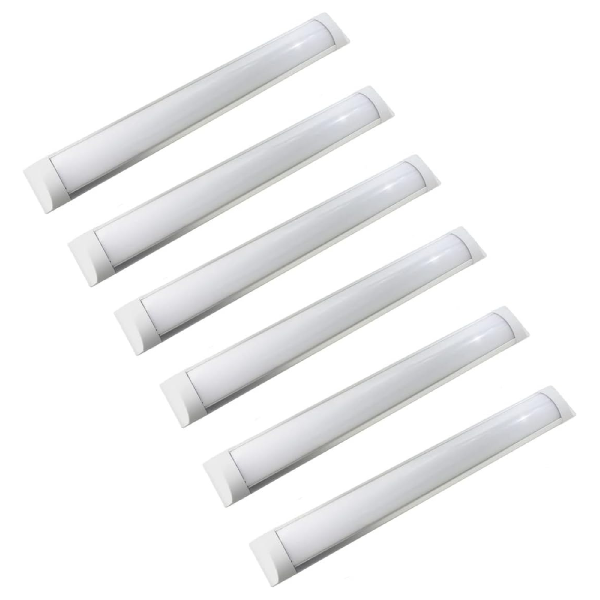 Pack x6 Regletas Led Slim Con Tiras De Led Integradas 36W, Color Blanco ...