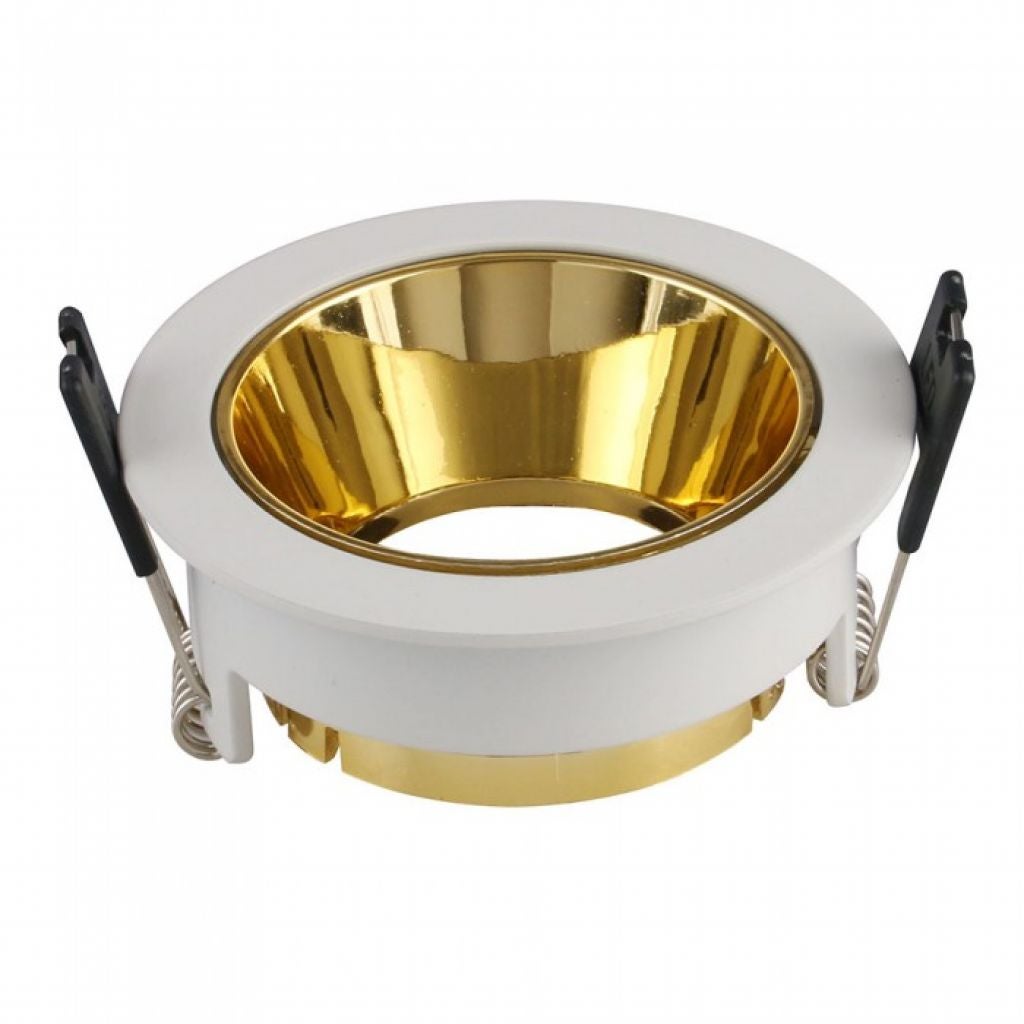 GU10 Foco Empotrable LED Redondo Color Blanco con Soporte Giratorio ...