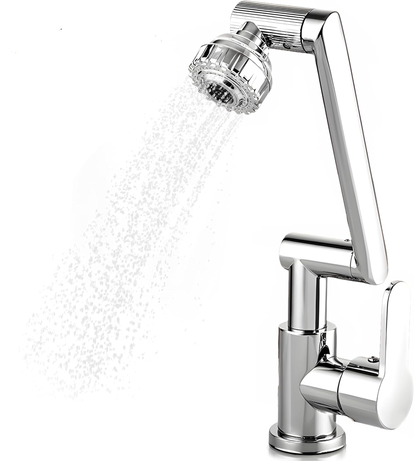 Robinet de cuisine, aérateur 1080°, 2 jets, avec tuyau de raccordement ...