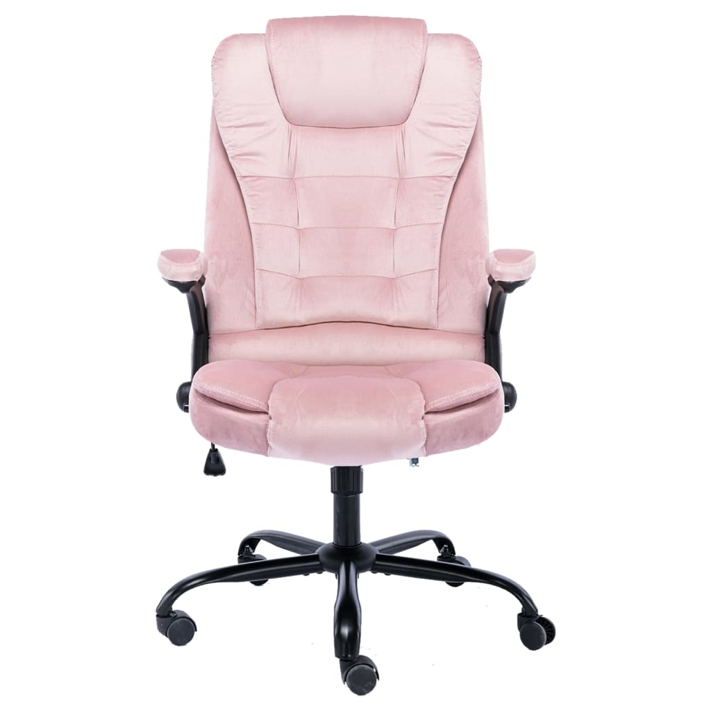 Silla de oficina de terciopelo rosa | Leroy Merlin