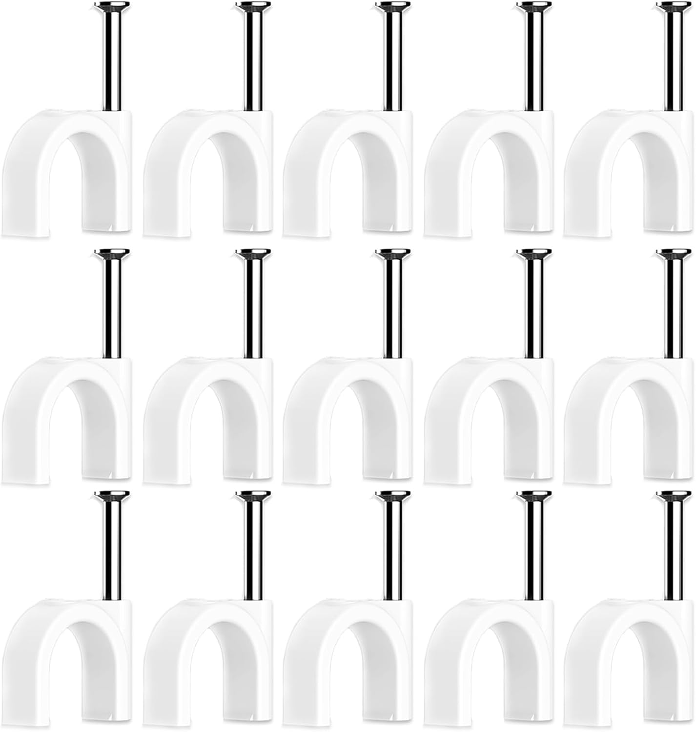 100 Pièces Cavalier Cable Electrique,Fixation Cable Electrique,Attache ...