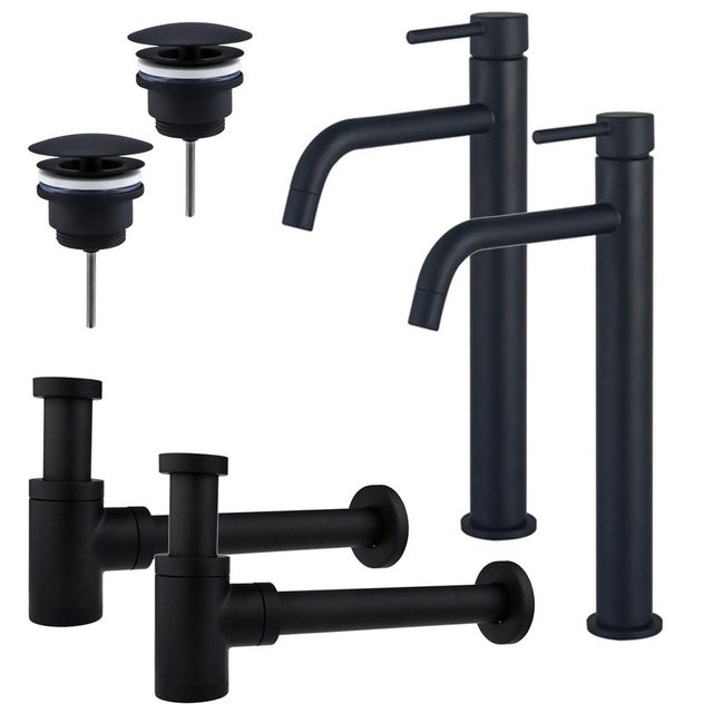 Fortifura Calvi Kit robinet lavabo - pour double vasque - robinet ...
