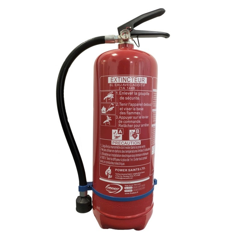 Extincteur 6L Eau + Additif classe AB NF FIRELESS | Leroy Merlin