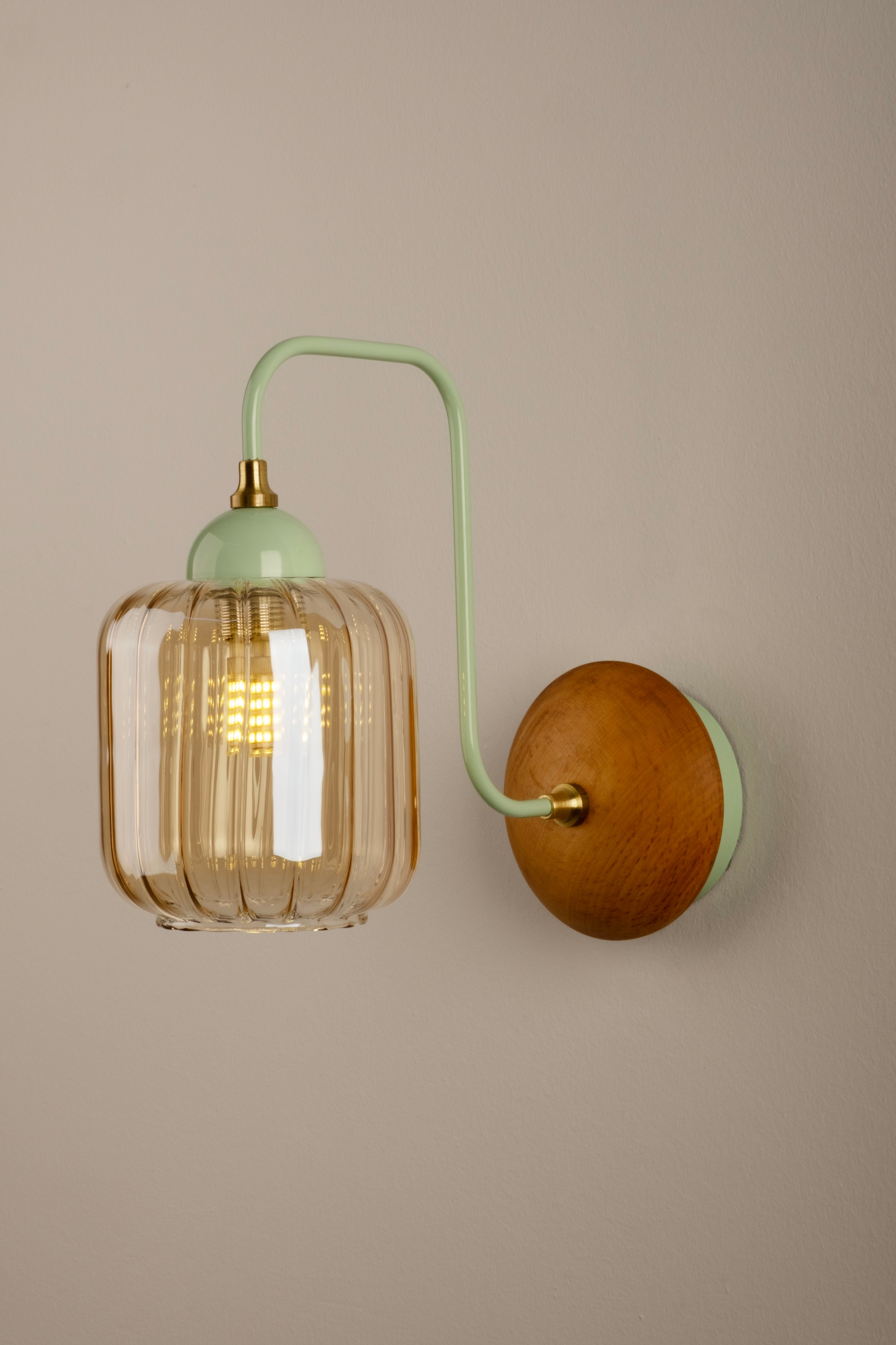 MO8931green Applique Murale, Vert, Verre, G9, IP20, 12x22x25 cm ...