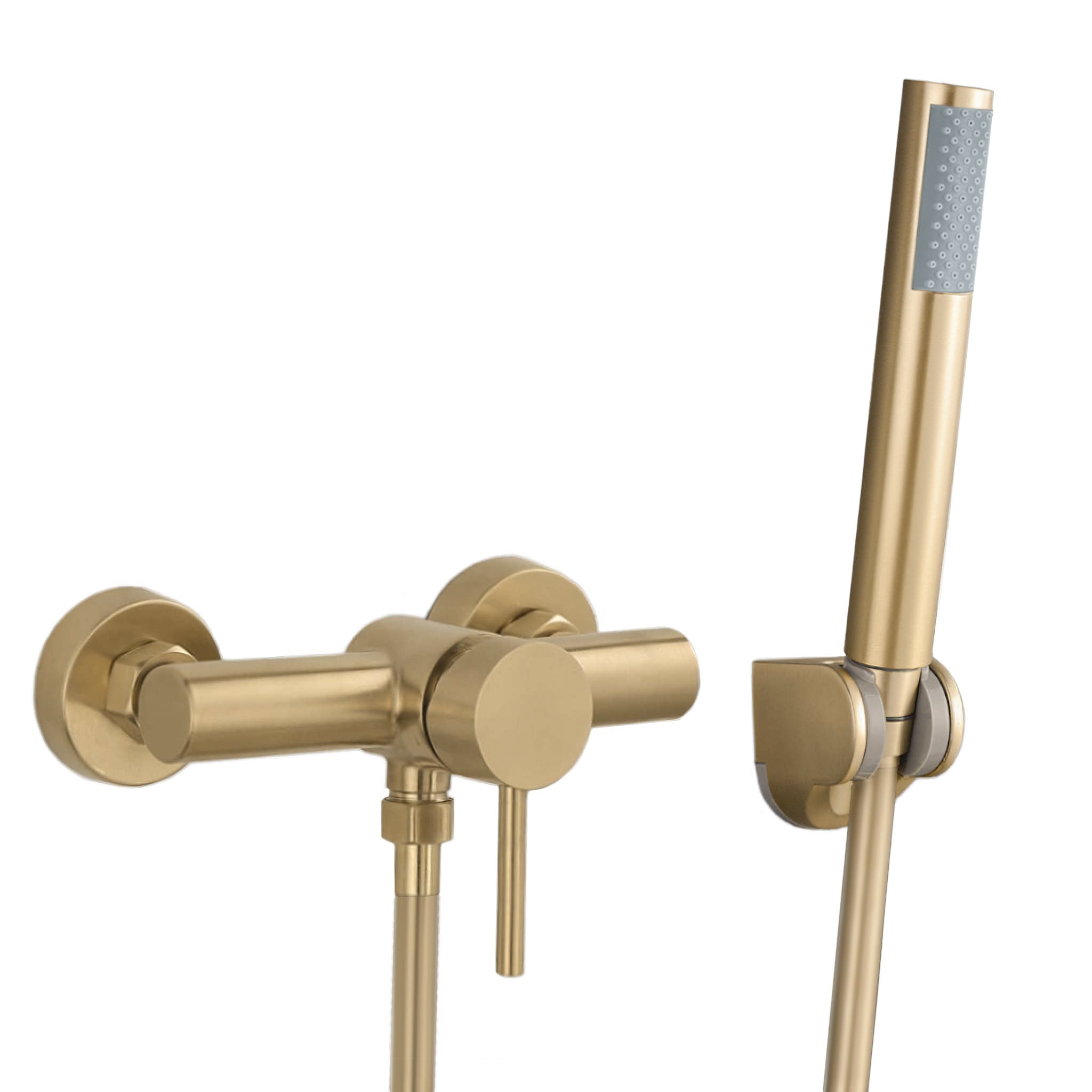 Valaz Grifo de ducha monomando oro mate con protección PVD - Serie ...