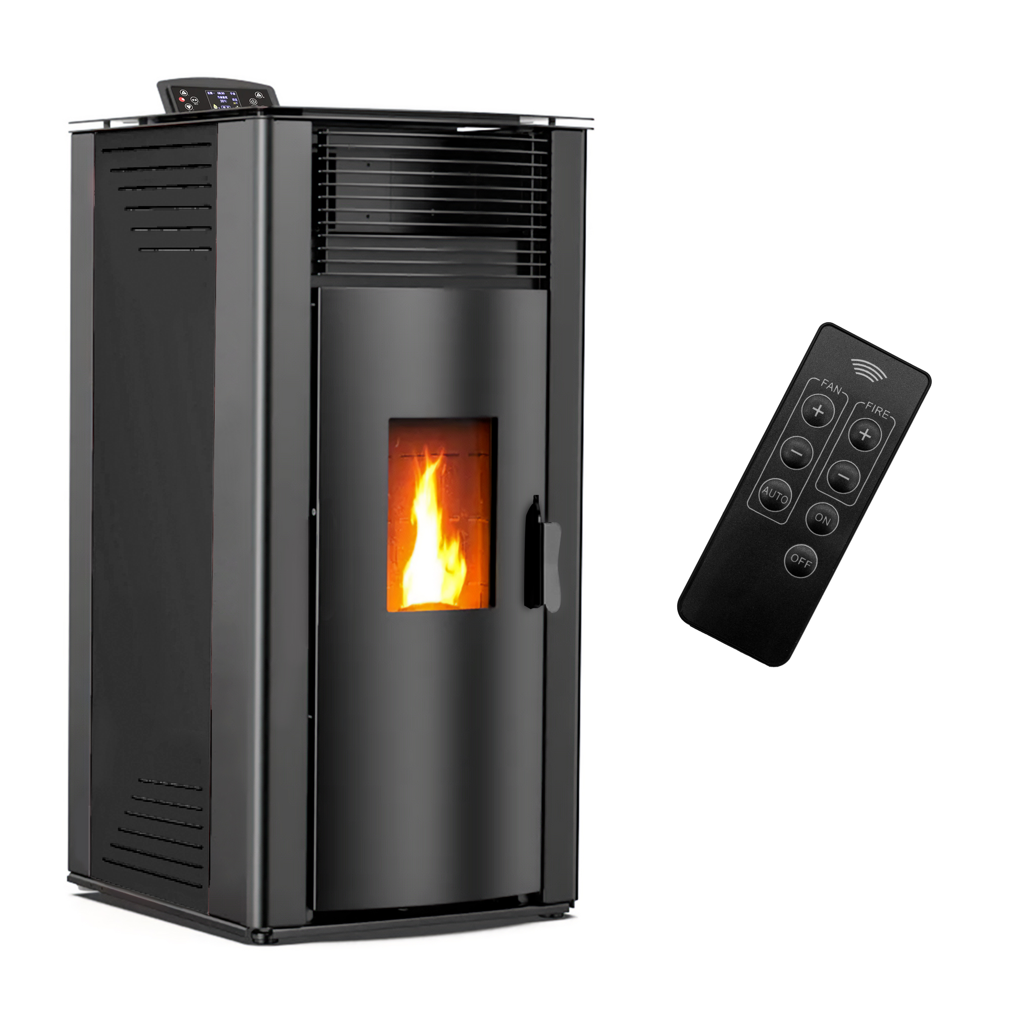 Estufa de pellets de aire Anita 15 kW Sannover Negro | Leroy Merlin